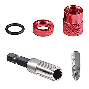 SeonFook 2Pcs Magnetic Bit Holder with PH2 Screwdriver Bits, 1/4 Inch Hex Shank Driver Bits Adjustable Depth Screw Holder Drywall Screw Bits (60mm)