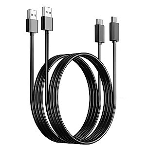 PANPEO USB C Charging Cable Compatible with PS5 Controller, 2 Pack 6.6Ft Fast Charging USB Type C Charger Cord Compatible with Playstation 5 PS5 Dual Sense, Xbox Series X/Series S Controllers