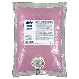 GOJO Deluxe Lotion Hand Soap with Moisturizers, Light Floral Scent, 1000 mL Lotion Soap Refill NXT Push-Style Dispenser (Pack of 8) - 2117-08
