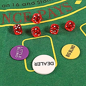 LUOBAO 200Pcs Poker Chips Set for Texas Holdem,Blackjack, Tournaments with Aluminum Case,2 Decks of Cards, Dealer, Small Blind, Big Blind Buttons and 5 Dice,11.5 Gram