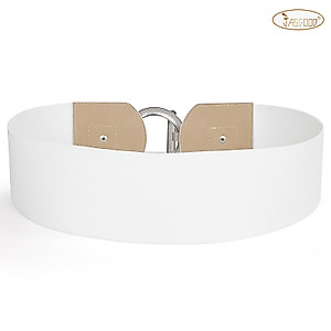 JASGOOD Women Wide Elastic Waist Belt Fashion Stretchy Dress Belt, Halloween Cosplay Belt