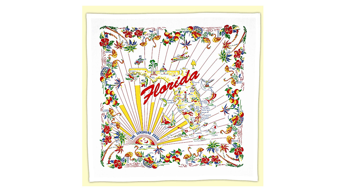 Florida State Souvenir Dish Towel - Perfect for Gifts