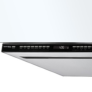 DUURA Elite DE1200DWDSS Dishwasher 24-Inch Built in with 6 Wash Options and 6 Automatic Cycles, Stainless Steel Construction, Electronic Control LED Display, Low Noise Rating, Metallic