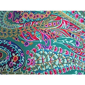 Kaffe Fassett Paisley Jungle Green, Fabric by the Yard