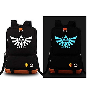 Mxcostume Game Backpack Large Capacity Luminous School Bag Cosplay Accessories (Logo)
