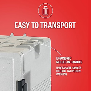 CAMBRO Insulated Food Pan Carrier - Hotbox for Catering & Transport - UPCS400 Series (Speckled Gray)