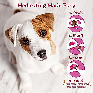 Riley's Pill Wrap for Dogs - Delicious Cheese & Bacon Flavored Pill Paste /Wrap Pills, Capsules, Tablets in a Pocket or Pouch to Mask The Taste & Make Pill Time Fun - 4.2 oz
