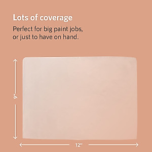 30 Pack- Painter Plastic Drop Cloth for Painting - Sheets for Painting, Cover for Floor, Furniture Dust Cover- Dust-Proof, Water Proof, 9x12 Plastic Tarp Disposable Plastic Sheeting in Bulk