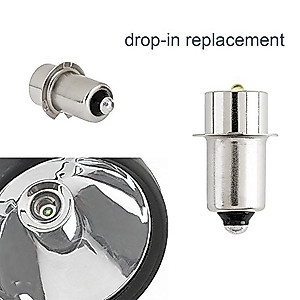 JOMITOP 2 Cell DC 3W 3 Volt LED Replacement Bulb 200LM Compatible with Maglite Flashlights Led Conversion Kit for 2 C/D Cell