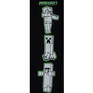 Minecraft Boys 2 Piece Fleece Pants Sets, Pullover Hoodie and Jogger Set for Boys (White, Size 4)