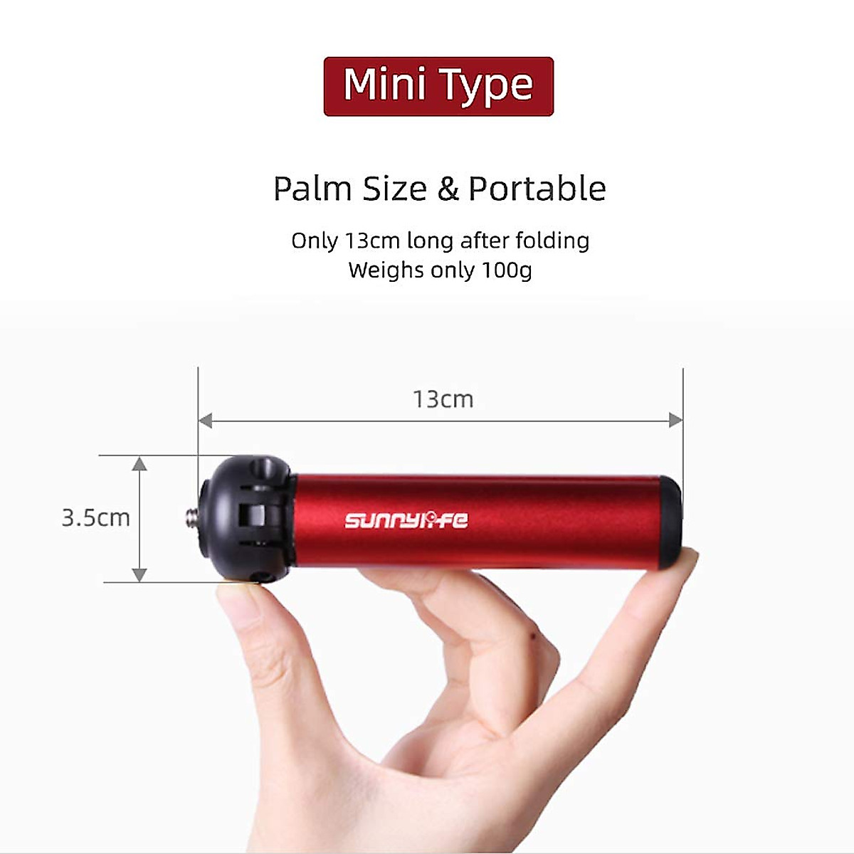 Darkhorse Multifunctional Lightweight Aluminun Alloy Desktop Tripod for osmo Pocket 2 Action Camera (Mini, Titanium)