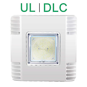 OSTEK 2 Pack LED Canopy Light 150W Gas Station Carport Ceiling Light 5700K, Outdoor Rated (600W HID/HPS Equivalent), 90-277V IP65 DLC & UL Listed