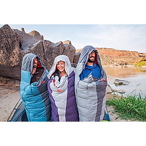 Kelty Cosmic 20 Degree Down Sleeping Bag - Ultralight Backpacking Camping Sleeping Bag with Stuff Sack, Women's Regular