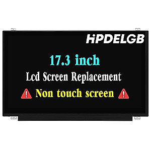 HPDELGB Screen Replacement 17.3" for Dell Inspiron P35E P35E001 P35E002 P35E004 P35E006 P35E007 LCD Digitizer Display Panel FHD 1920x1080 IPS 30 Pins 60Hz Non-Touch Screen
