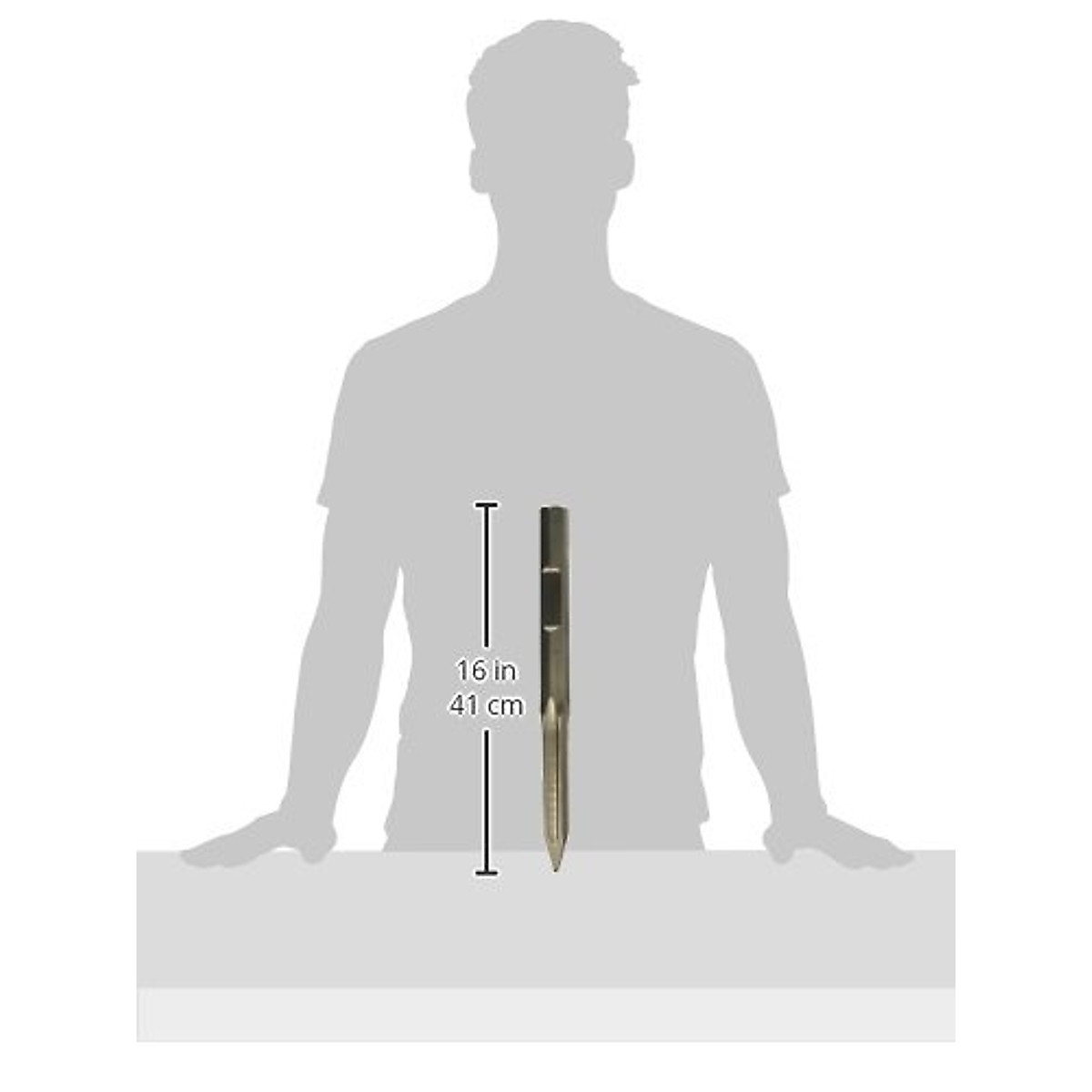 BOSCH HS2861 16 In. Star Point 1-1/8 In. Hex Hammer Steel , Gray