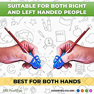 SNS Pencil Grip for Children Unique Design with Pack of 16