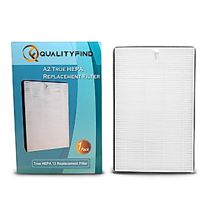 QUALITYFIND A2 True HEPA Replacement Filter Compatible with 3M Air Purifier FAP-C02-A2, FAP-C03-A2, FAP-T03-A2, 1 Pack