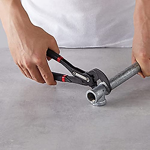 Amazon Basics 3-Piece Quick Release Groove Joint Pliers Set, Drop Forged Chrome Vanadium Steel, Includes 7-inch,10-inch, and 12-inch, Black