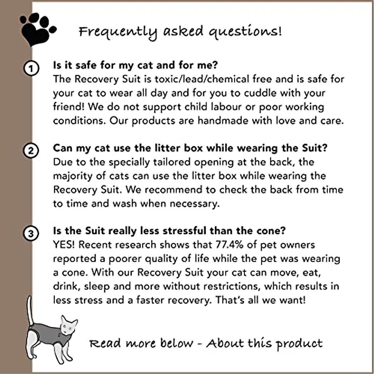 Suitical Recovery Suit Cat, XXX-Small, Black Camouflage