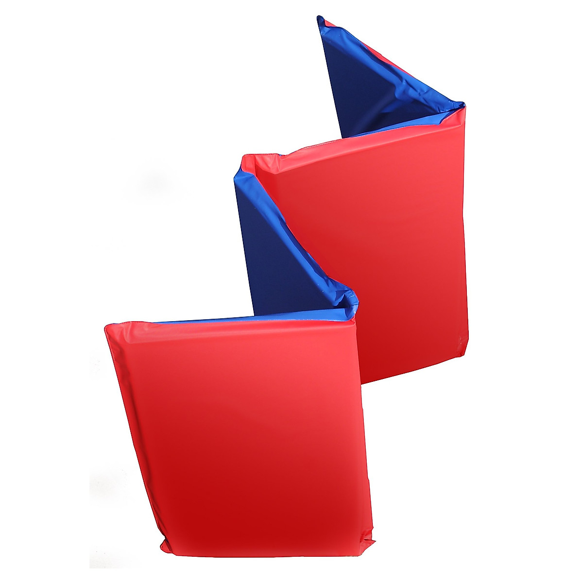 CASE Pack of 12 KinderMat, 1" Thick, 45" x 19" x 1", Red/Blue, 100% Made in USA