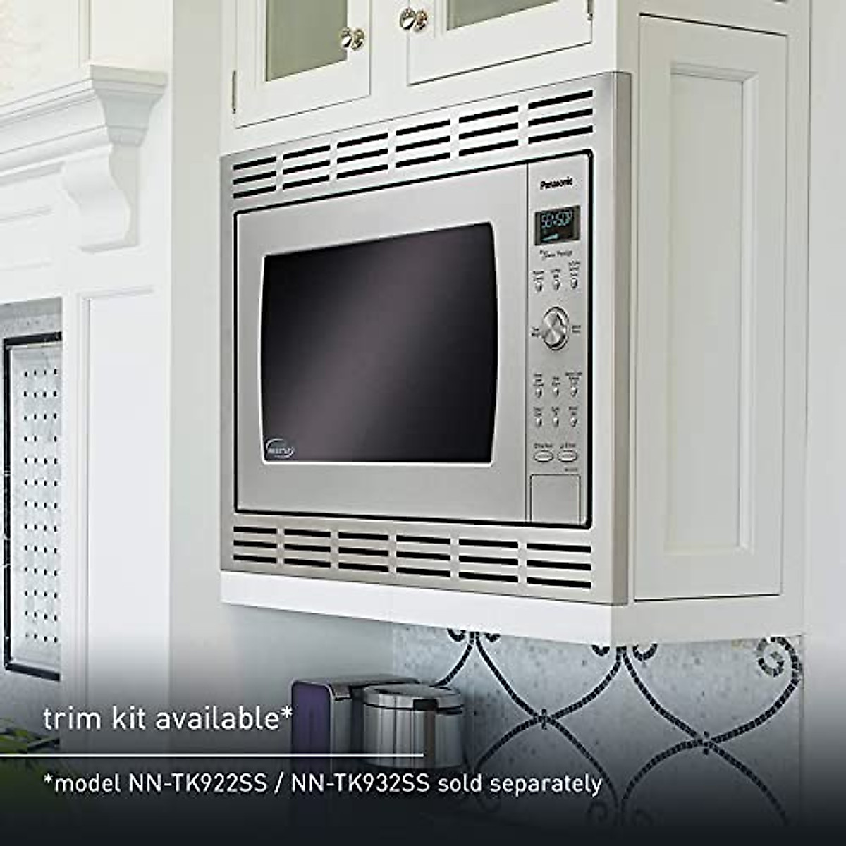 Panasonic Oven with Cyclonic Wave Inverter Technology, 1250W, 2.2 cu.ft. Countertop Microwave with Genius Sensor One-Touch Cooking – NN-SD975S (Stainless Steel/Silver), Stainless