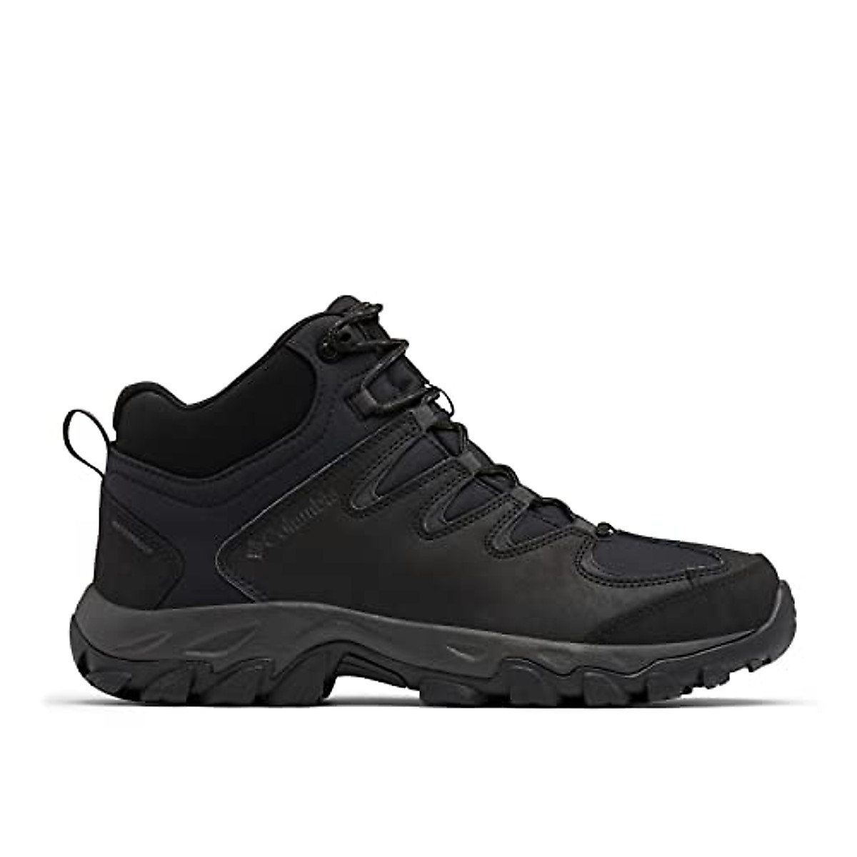 Columbia Men's Buxton Peak Mid II Hiking Shoe, Black/Shark, 10