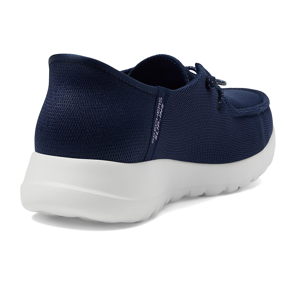 Skechers Women's Hands Free Slip-Ins Go Walk Joy Moc Toe Casual Shoe Sneaker, Navy/Lavender, 7