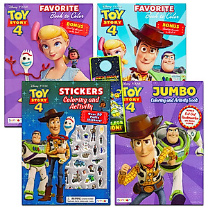 Toy Story Coloring Books for Kids, Boys, Girls - Bundle with 3 Toy Story Coloring and Activity Books Plus Stickers, Mask, and More (Toy Story Gifts for Kids)