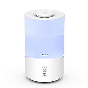 Aromacare Humidifiers for Bedroom, 4L Cool Mist Large Humidifier with Essential Oil Diffuser, Ultrasonic Top Fill Humidifier for Baby Home, Sleep Mode, Adjustable Mist Output, Auto Shut-Off