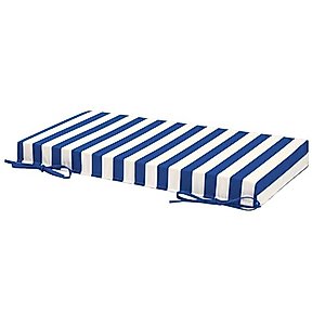 mudilun Bench Cushion Non-Slip Indoor/Outdoor Furniture Bench Cushions Waterproof Removable Cover with Ties Window Swing Patio Chair Pads 48x18x2.5 inch