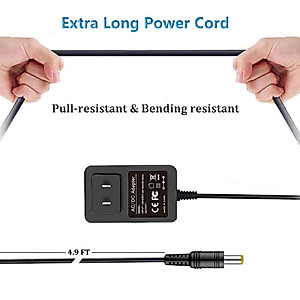 VHBW for Sony SRS XB40 Speaker Charger 9.5V AC Adapter for Sony SRS-XB40 BLK Blue RED Portable Bluetooth Wieless Speaker, Sony CMT-V10IPN AC-NSA18-95 DVP-FX930 DVD Player Power Supply Cord