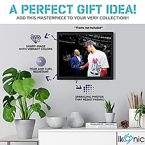 Ikonic Fotohaus Derek Jeter Aaron Judge Signed Photo Autograph Print Wall Art Home Decor