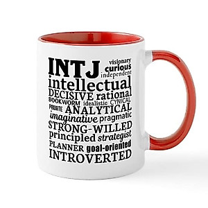CafePress Intj Mastermind Myers Briggs Personality Mugs Ceramic Coffee Mug, Tea Cup 11 oz