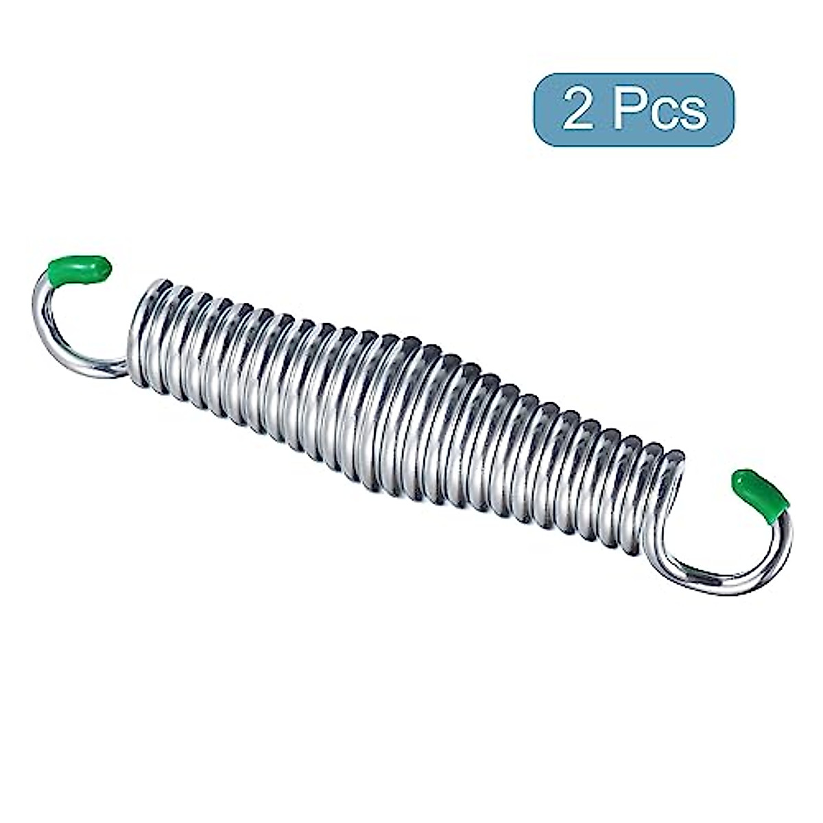 uxcell 2Pcs Porch Swing Springs, 1300 Lbs Capacity Galvanized Iron Swing Hangers for Ceiling Mount Swing Hammock Hanging Chair Sandbags, Silver