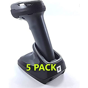 Zebra DS2278 Series Cordless Handheld Standard Range Area Imager Kit with Presentation Cradle and USB Kit, Black, 5 Pack