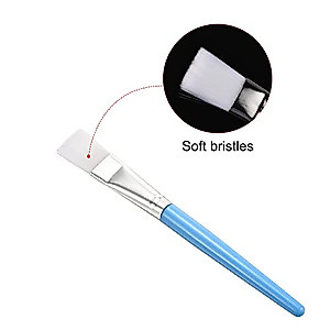 PATIKIL Succulent Cleaning Brush 4Pack 152mm Gardening Tools Plant Brush for Garden Blue Handle