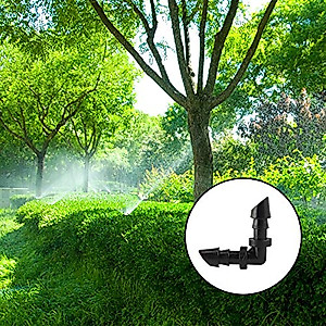 Irrigation Fittings Kit for 1/4" Tubing Drip Irrigation Barbed Connectors Lawn Gardens Flower Beds Herbs Gardens Drip Systems