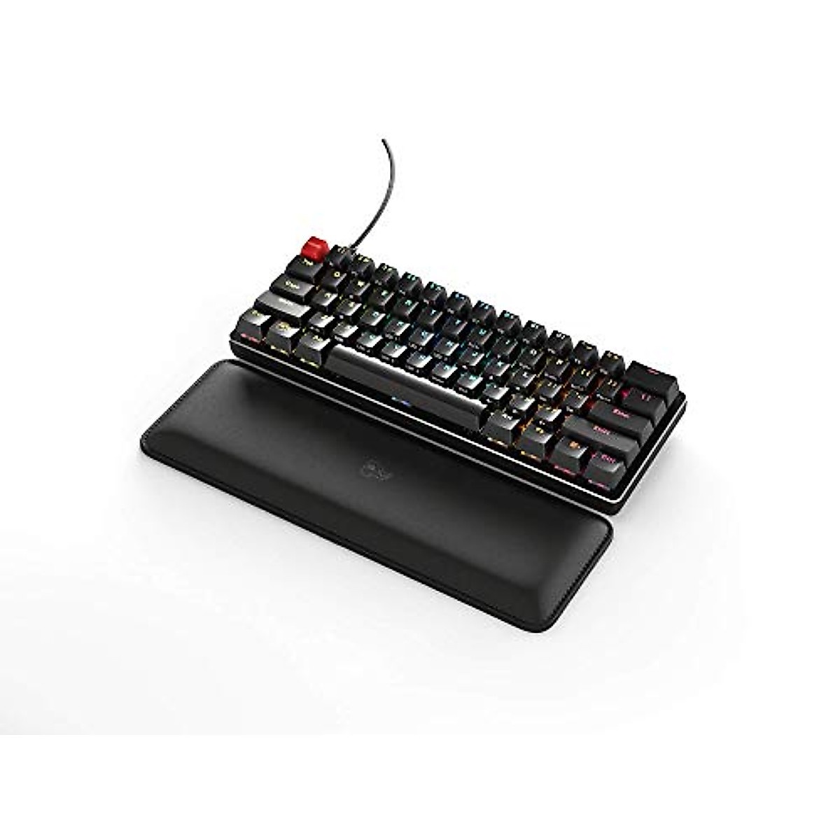 Glorious Gaming Wrist Pad/Rest - Compact - Stealth Edition - Mechanical Keyboards, Stitched Edges, Ergonomic | 12x4 inches | 0.7in/17mm Thick (GSW-75-STEALTH)