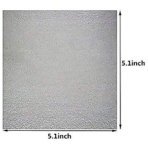 4 PCS Waveguide Covers, Messar Universal Mica Wave Guide Covers Mica Plates Sheets Microwave Oven Repairing Part for All Microwave Oven or Other Home Appliances, Cut to Size, 13X13cm (Size 4)