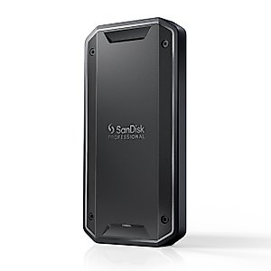 SanDisk Professional 2TB PRO-G40 SSD - Up to 3000MB/s, Thunderbolt 3 (40Gbps), USB-C (10Gbps), IP68 dust/Water Resistance, External Solid State Drive - SDPS31H-002T-GBCND