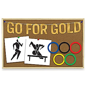 Beistle Gold Foil Go Streamers 2 Piece, 7" x 5'