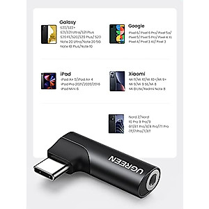 UGREEN USB C to 3.5mm Audio Adapter Type C Aux Headphone Jack DAC ...