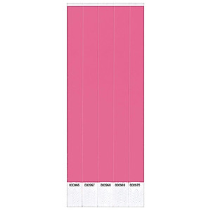 Vibrant Solid Pink Wristbands - 500 Pack - Durable & Comfortable Material, Perfect for Events & Fashion Statements