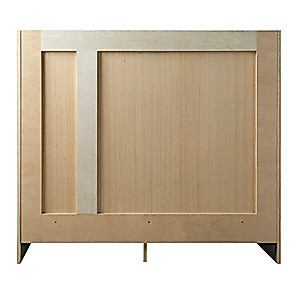 Design House 587097 Bath Unassembled Modern 2-Door 2-Drawer Bathroom Shaker Vanity Cabinet Only, 36 x 21,Grey