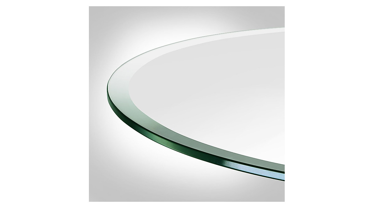 Dulles Glass 24" Round Tempered Table Top - 1/2" Thick