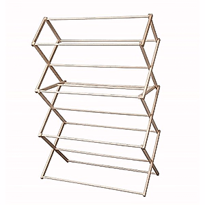 Saving Shepherd Extra Large Wood Laundry Drying Rack Collapsible, 48" Floor Unit