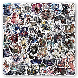 60PCS Arknights Stickers for Laptop and computer, Cartoon animation Waterproof Vinyl Stickers for Water Bottle Skateboard Guita Car Bumper Luggage,Cartoon Art Graffiti Decals for Kids Girls Teens Adults (knights)