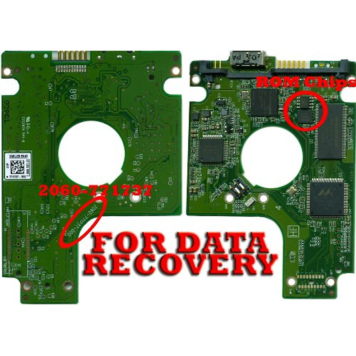 Western Digital WD Passport 750GB WD7500KMVW WD7500KMVW-11ZSMS1 HHMTJBNN 2061-771737-600 01PD2 2060-771737-000 REV P1 Hard Drive Donor PCB 771737 with Firmware Transfer