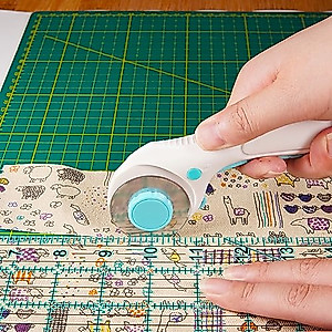 MANUFORE Quilting Ruler 6” x 24” Sewing Acrylic Ruler Anti-Slip Metric Ruler DIY Quilting Tools with Clear Printed Lines for Precise Cutting