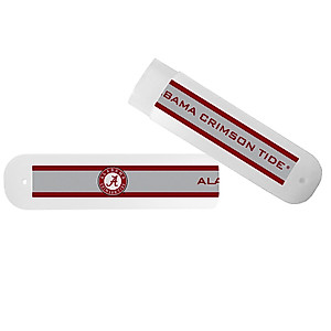 Siskiyou Sports NCAA Alabama Crimson Tide Unisex Travel Set Toothbrush and Travel Case, White, One Size